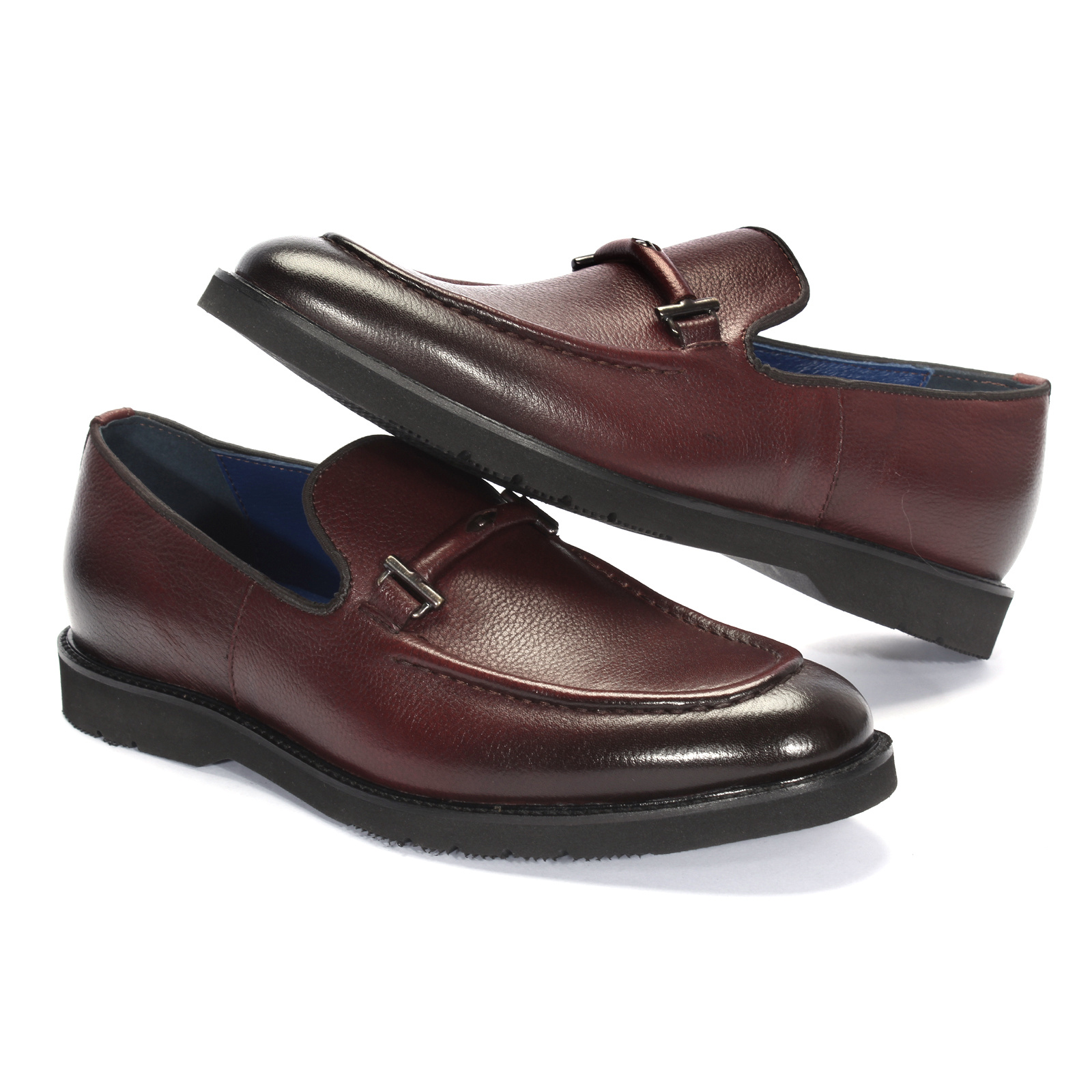 Bordowe mokasyny męskie TYLER II DOMENO - domenoshoes.com